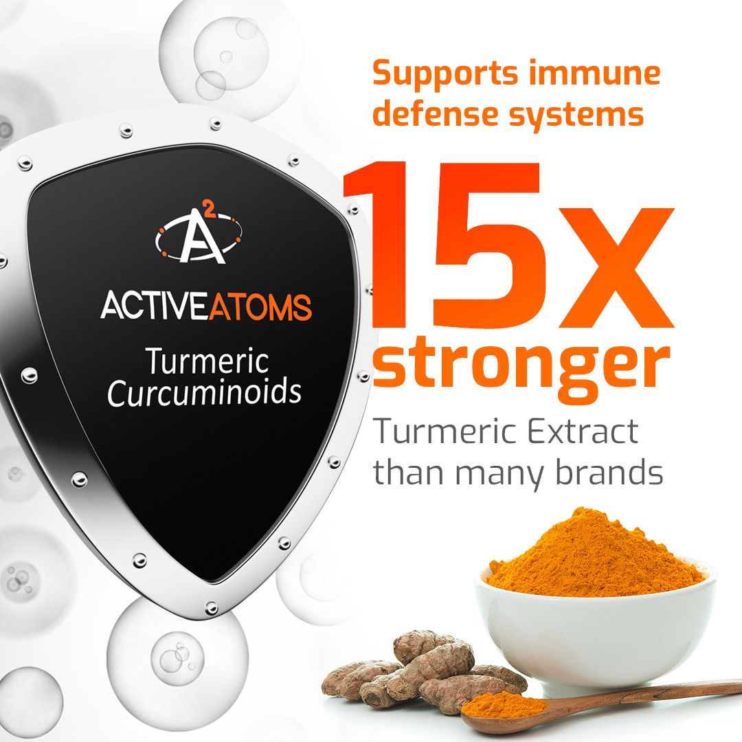 Active Atoms Turmeric Extract - 15X Stronger Than Many Brands